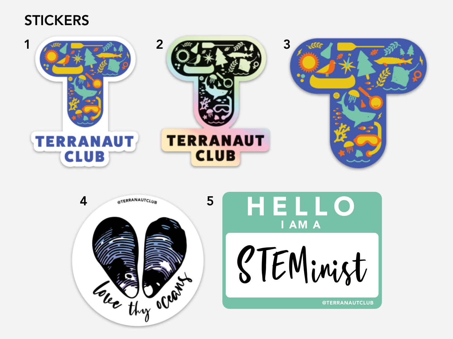 TC_StickerFundraiser_Stickers – Terranaut Club